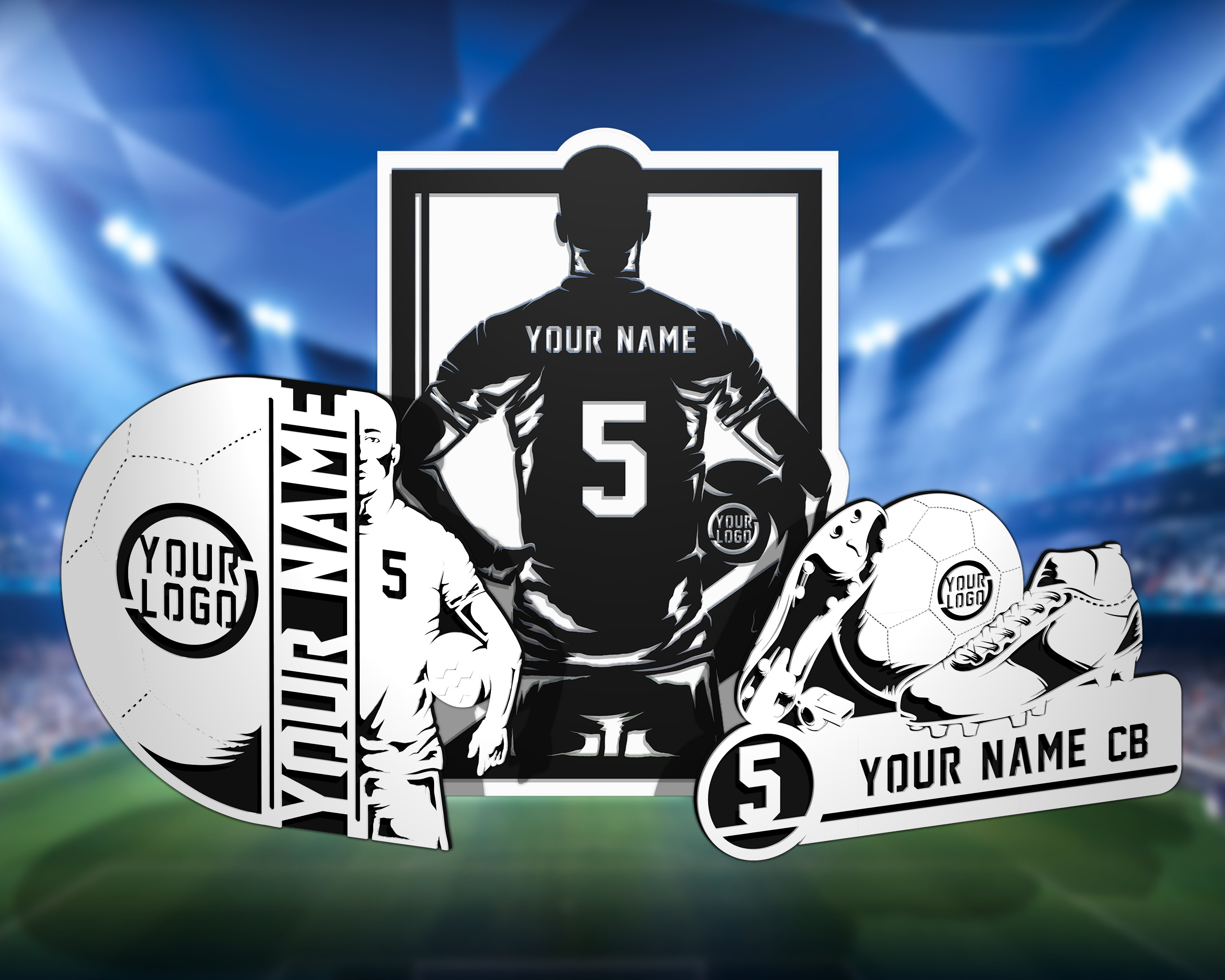 Soccer Player Sign Customizable - Etsy