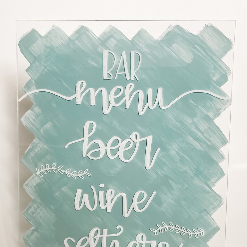 Hand Lettered Menu - Etsy