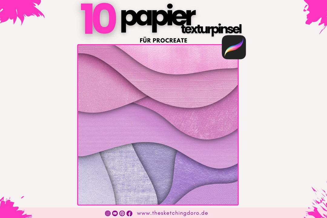 Procreate Watercolor Paper 10 Paperlike Procreate Brushes, Procreate ...