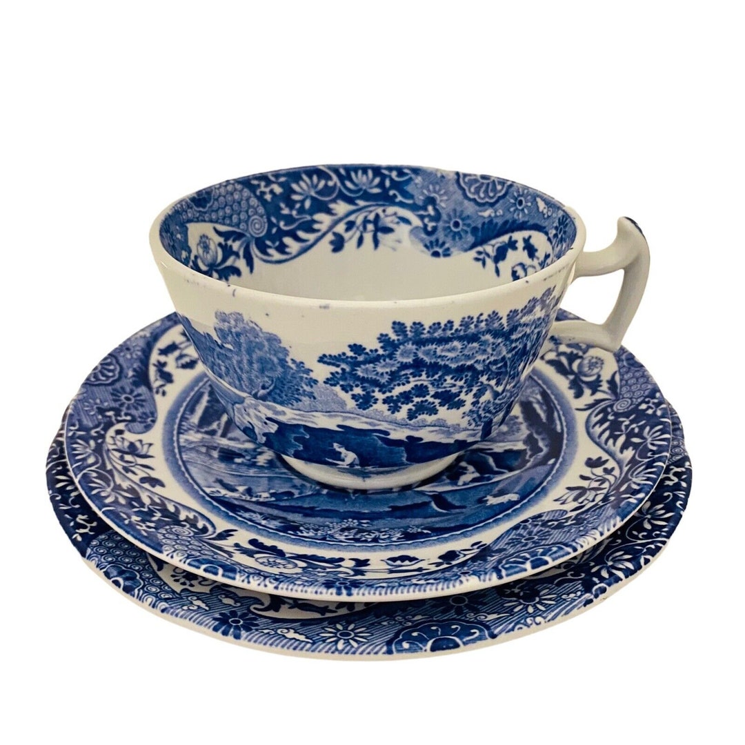 Copeland Spode Italian Tea Cup & Tea Saucer Side Plate Trio - Etsy