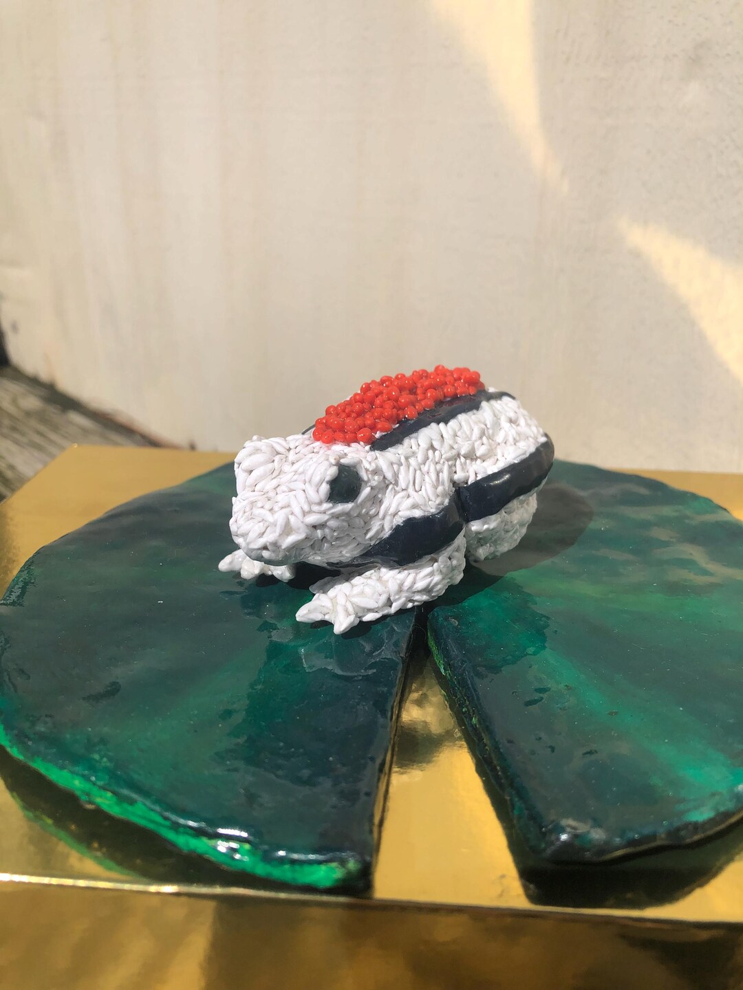 Tobiko Sushi Frog With Lilly Pad - Etsy