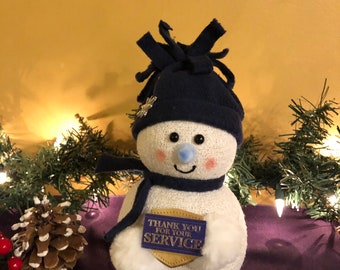 Police Snowman - Etsy