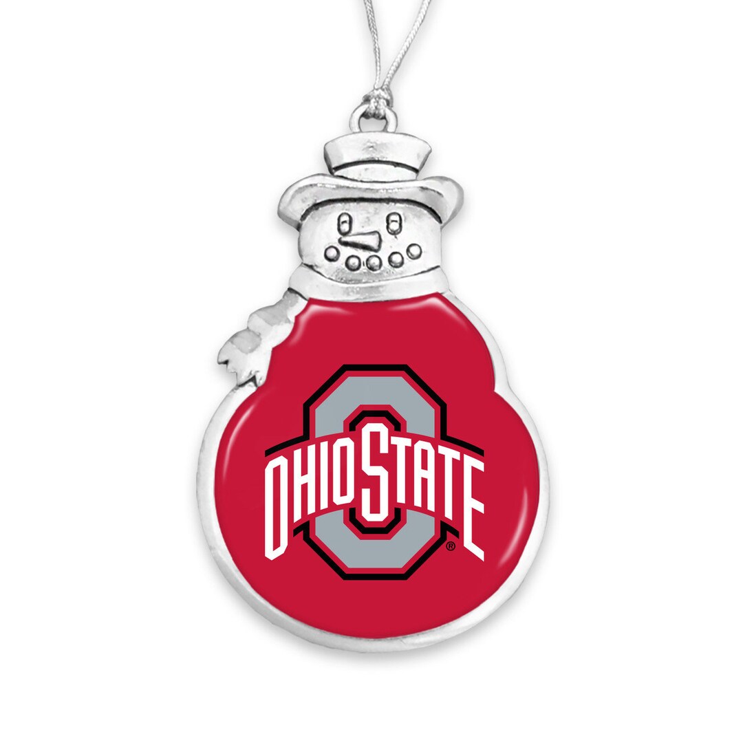 Ohio State Snowman Christmas Ornament - Etsy