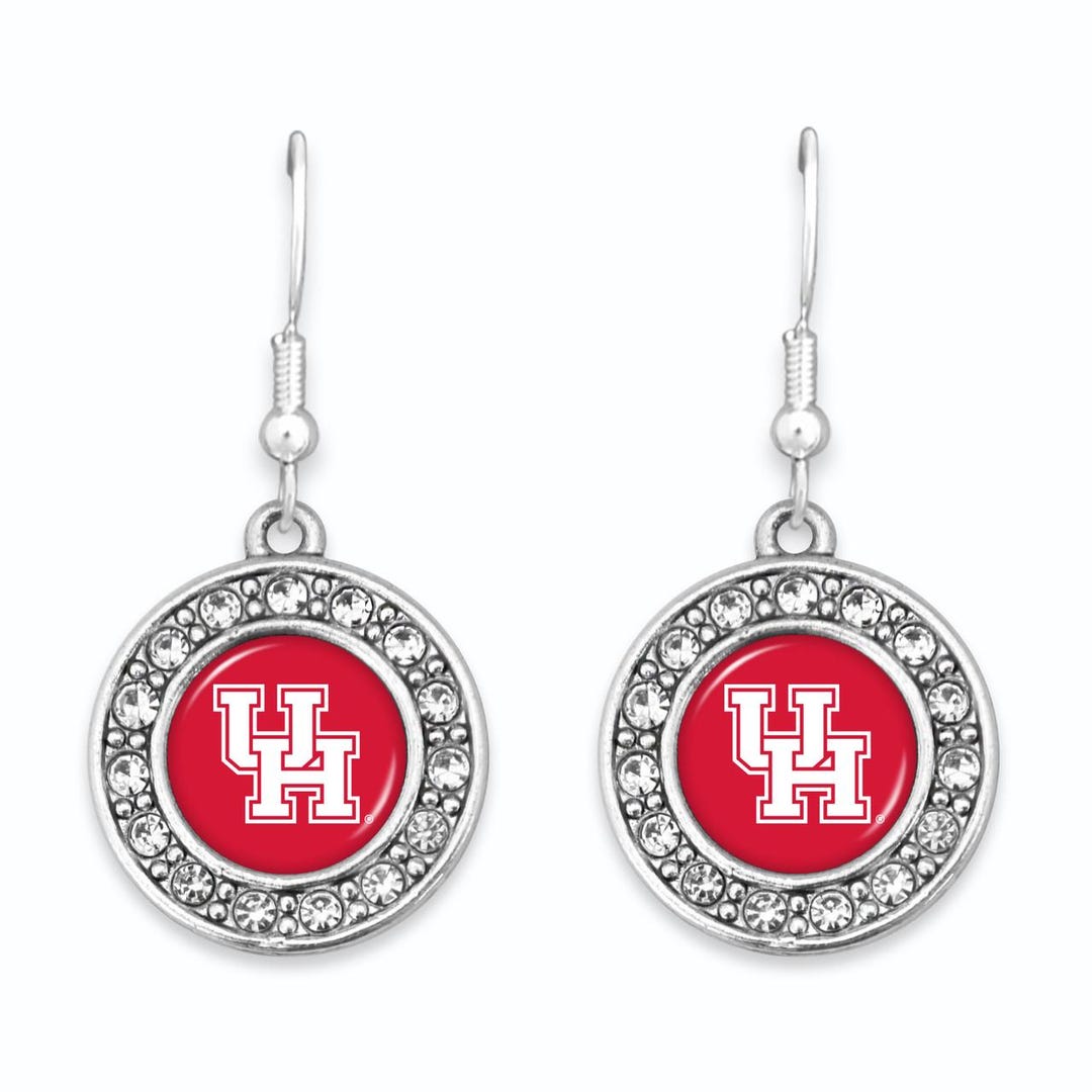 Houston Cougars uh Crystal Earrings - Etsy