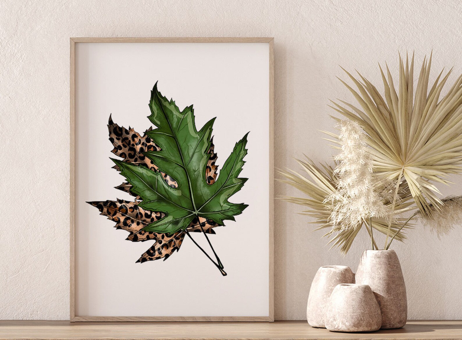 Autumun Leaf Printable Art Watercolor Leaf Print . Floral - Etsy