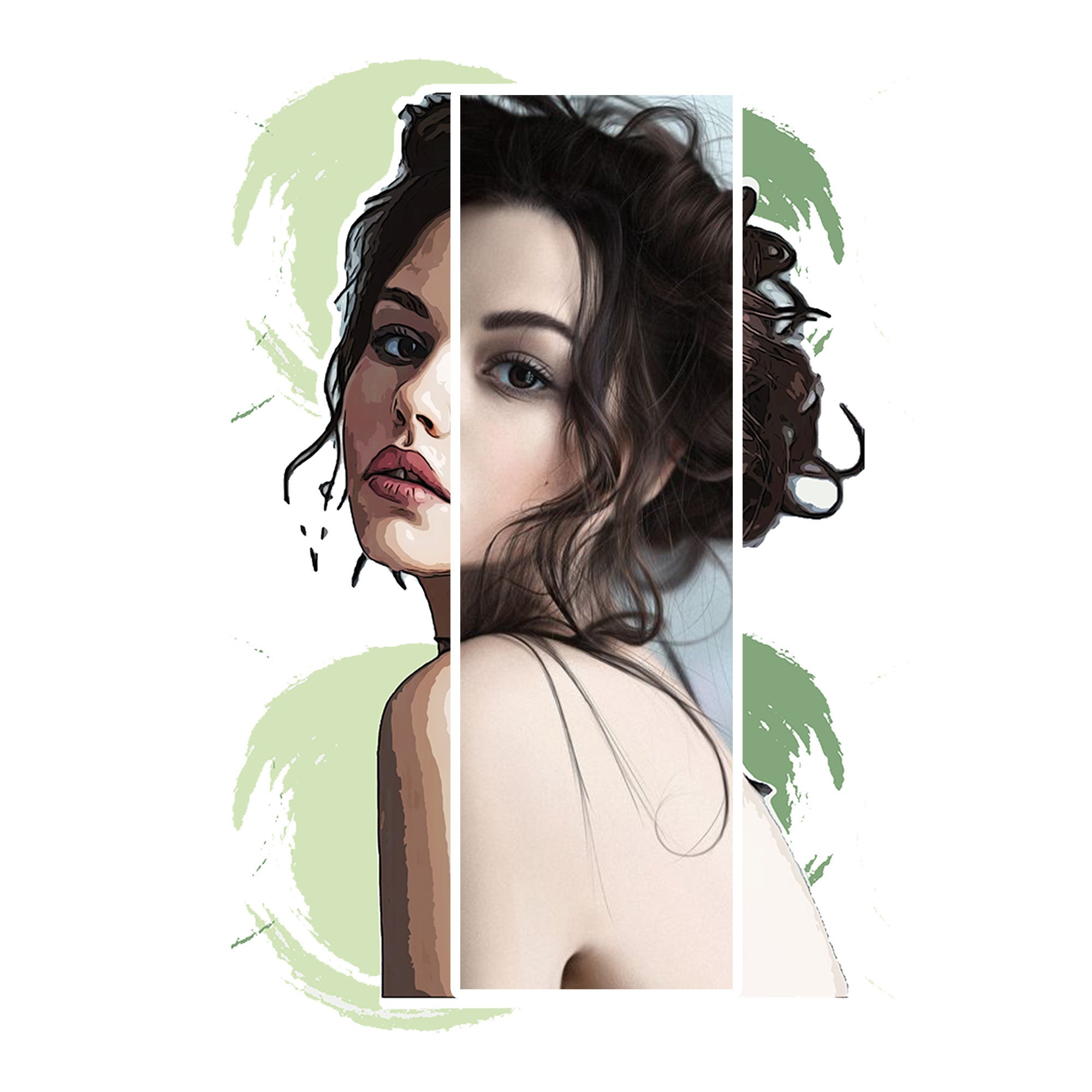 Personalized Digital Art Portrait for Love Gift Friend - Etsy