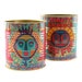 Retro Batik / Java / Tiki Party Storage Tin ~ Decorative Display Can ...