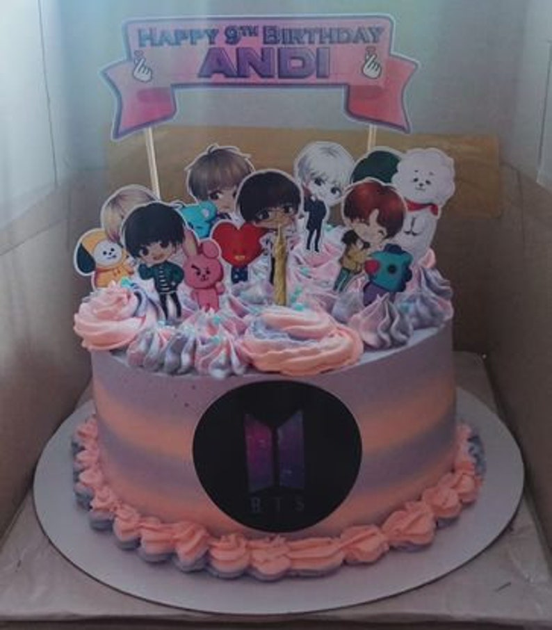 Digital Download ONLY BTS Cute Cake Topper SET - Etsy