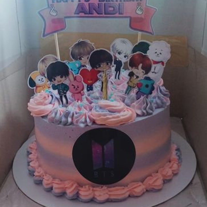 Bts Cake Topper - Etsy