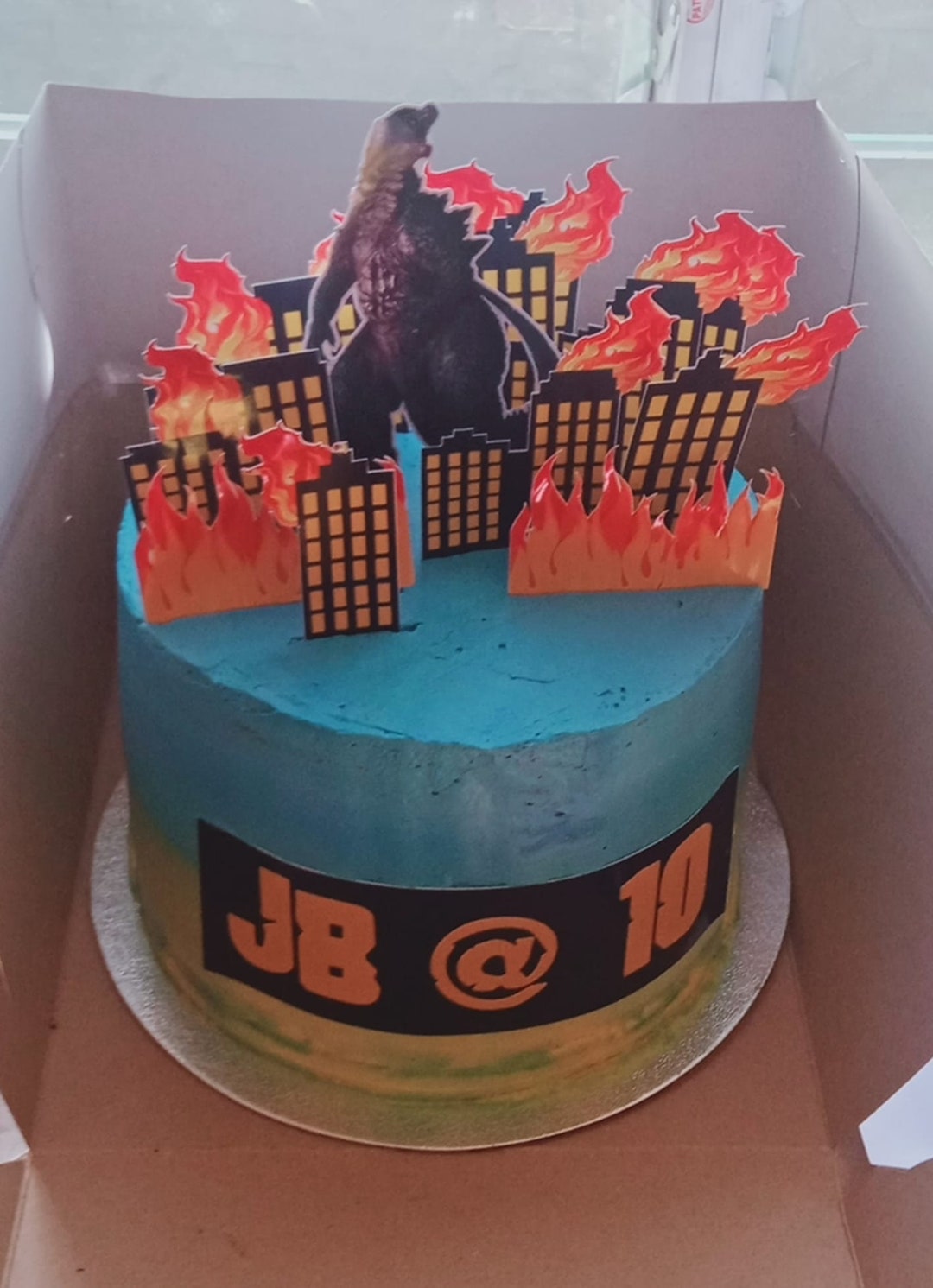 Digital Download ONLY - Godzilla Cake Topper - Set (2 Pages - A4 Size ...