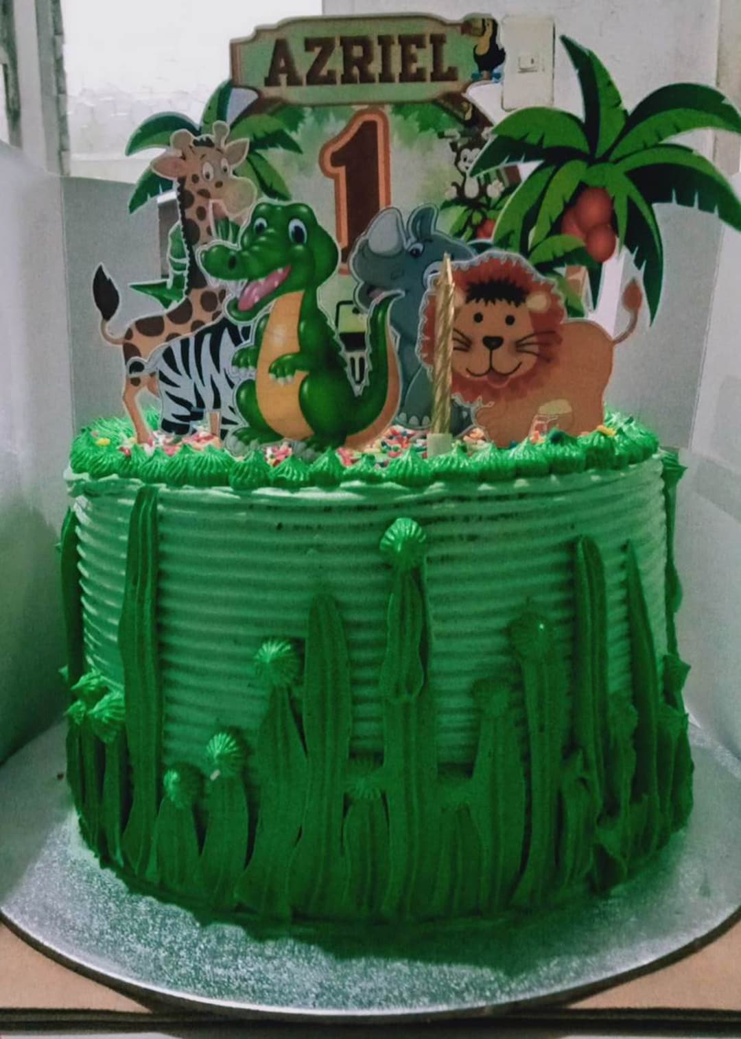 Digital Download ONLY - Safari Birthday Cake Topper (numbers 1-3) - Etsy