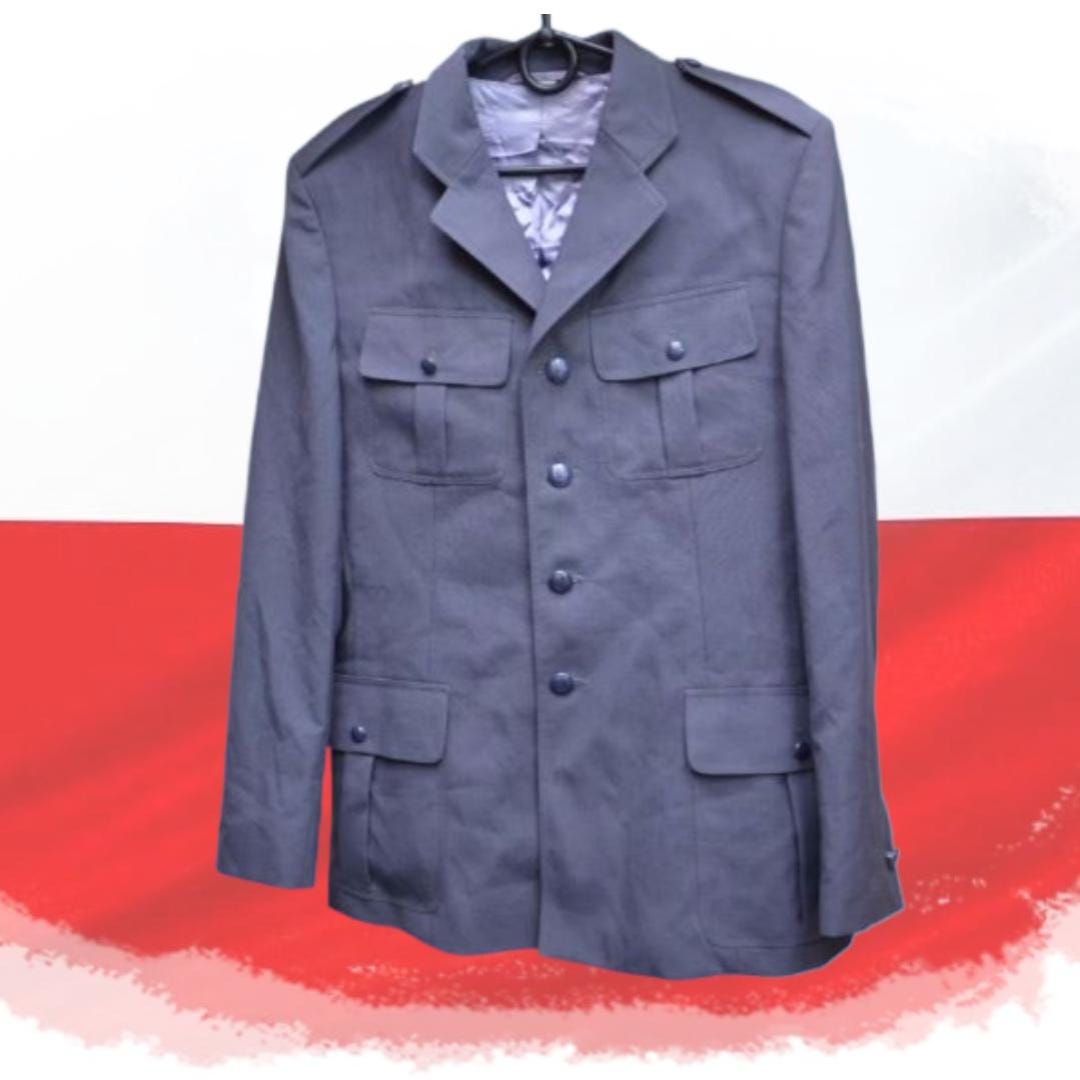 Navy Jacket From the Polish Army, Men's Navy Blue Jacket, Polish Eagle ...