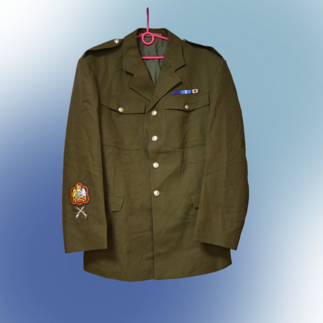 Vintage Dress Uniform British Jacket - Jacket No.2 - Olive, Riffles ...