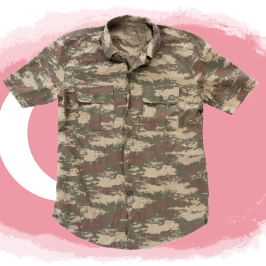 Turkish Army Shirt Digital Camo, Rip-stop, Short Sleeve, 2 Pockets ...