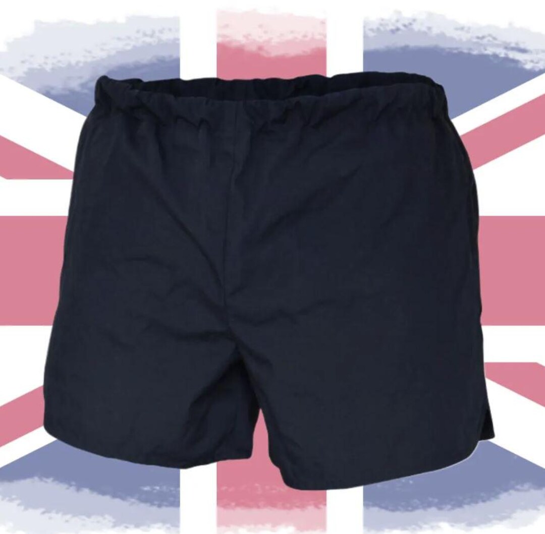 British Army PTI Tri-service Shorts, Navy Blue, Vintage Military ...