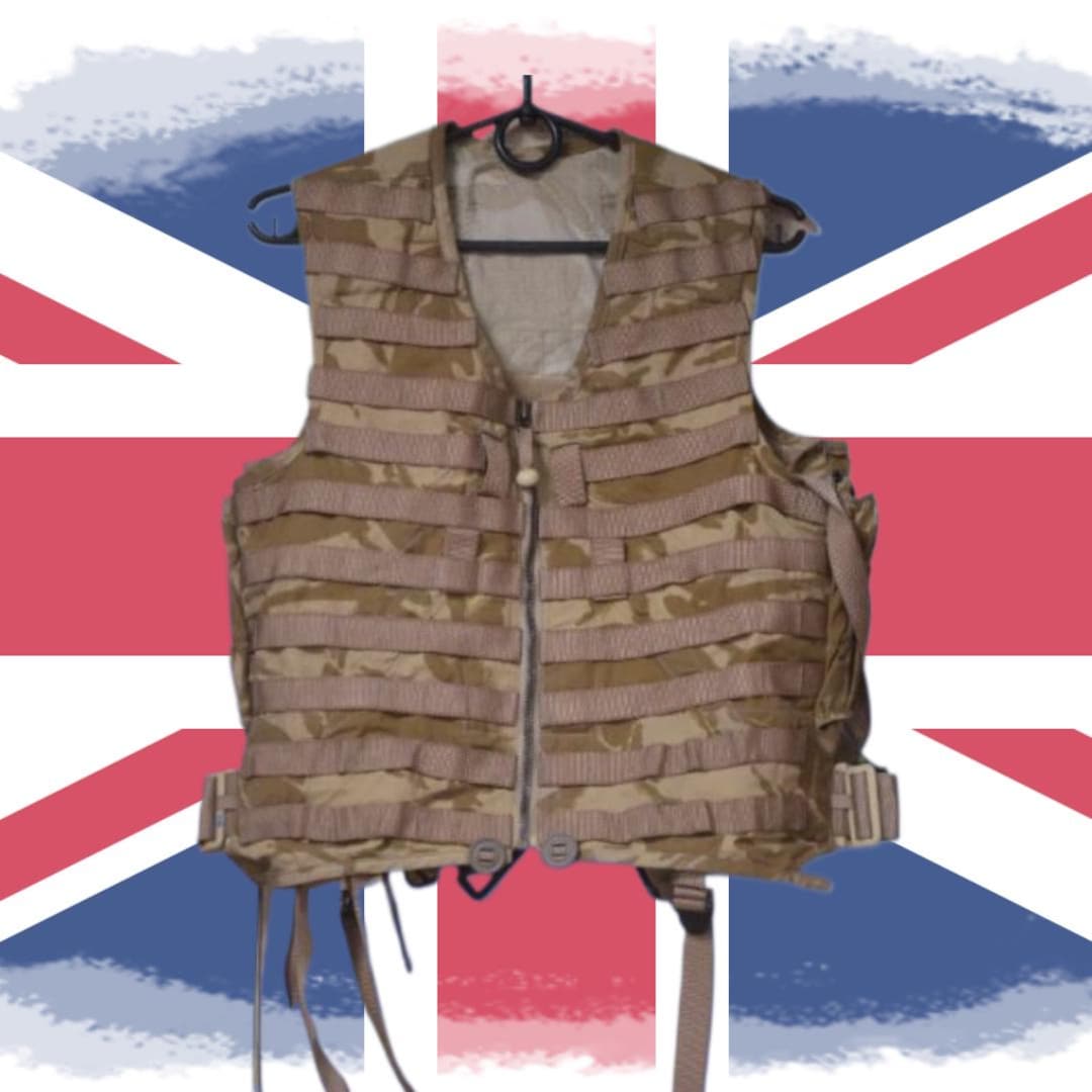 British Military Life Jacket, Pilot's Vest, MK 61 Size 3, Camouflage ...
