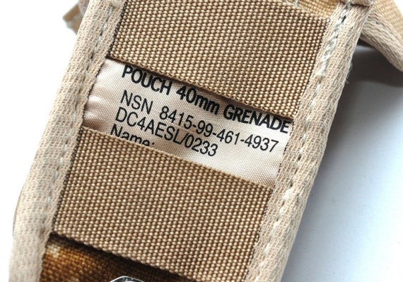 Original 40mm ammunition pouch from the army, DESERT … - Gem