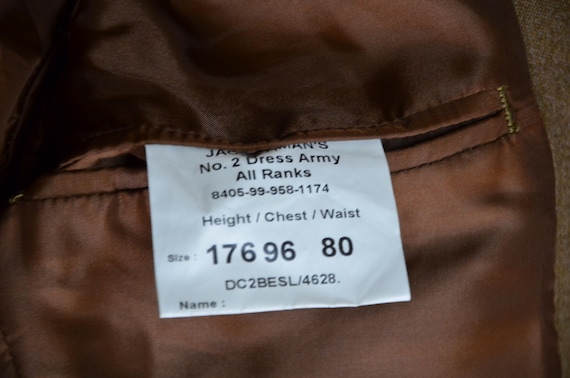 Vintage British Army Uniform Service Dress No.2 Jacke… - Gem