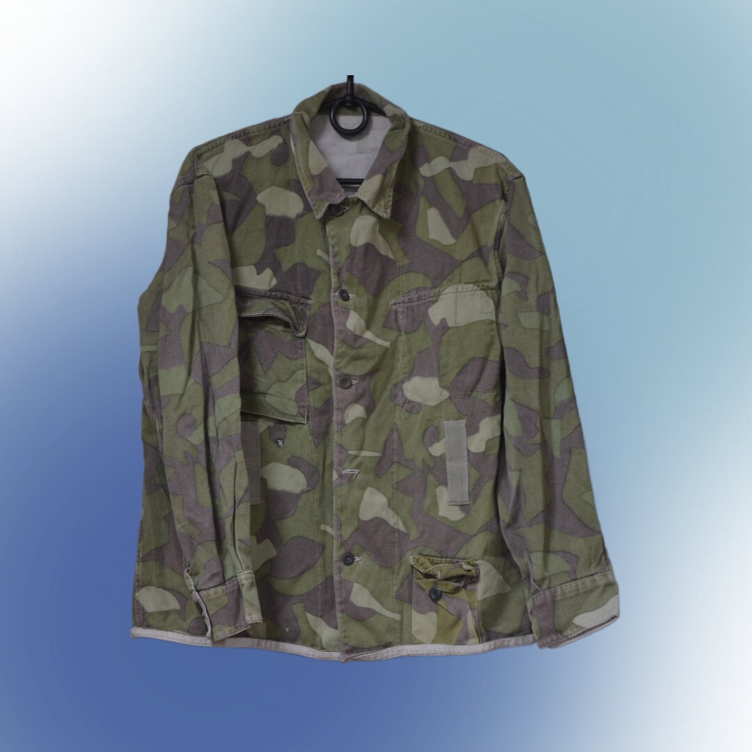 Vintage Finnish Army Reversible Jacket 1968, M62 Camouflage Snow ...