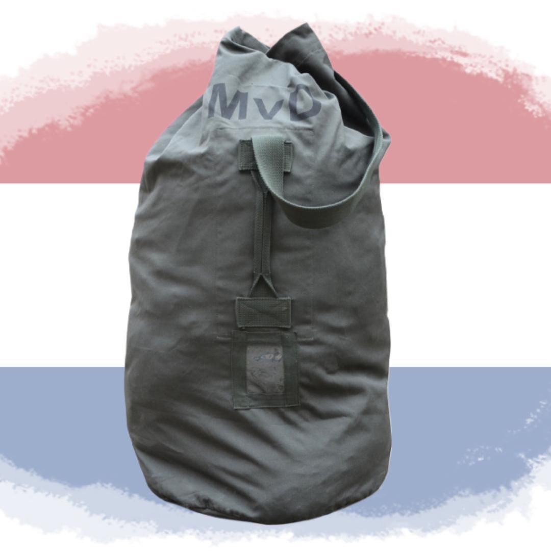 Dutch Army Duffle Bag 90L, Nylon, Backpack With Straps, Vintage ...
