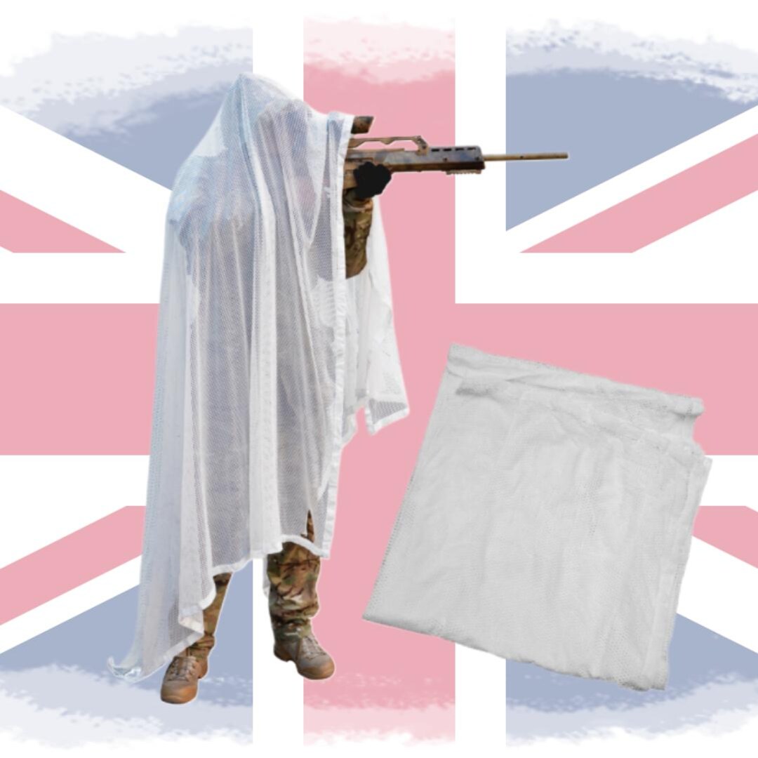 British Army Sniper Camouflage Net White Snow Camo Nets, Grade I and ...