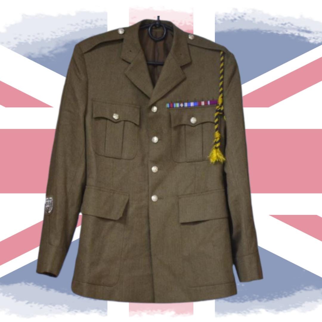 British Dress Uniform Jacket - Jacket No.2 Uniform, Gala Cord, Medals ...