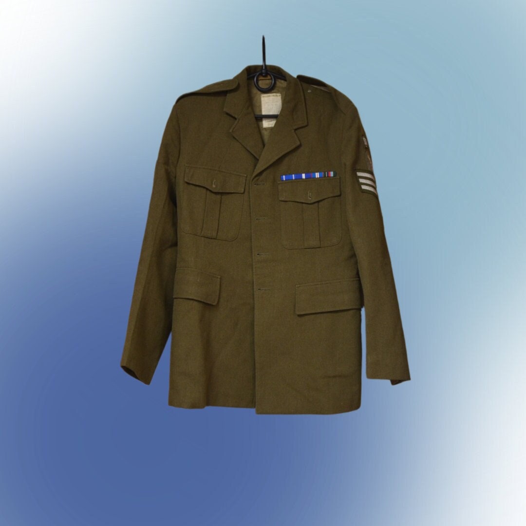 Vintage Olive Uniform Size 45, British Army Mans No.2 Dress Jacket ...