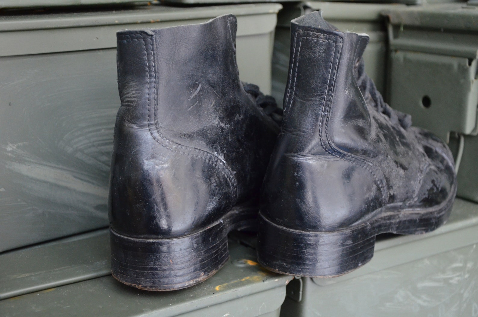 Vintage Men's Ammo Boots BGS 7M Shod Military Surplus - Etsy
