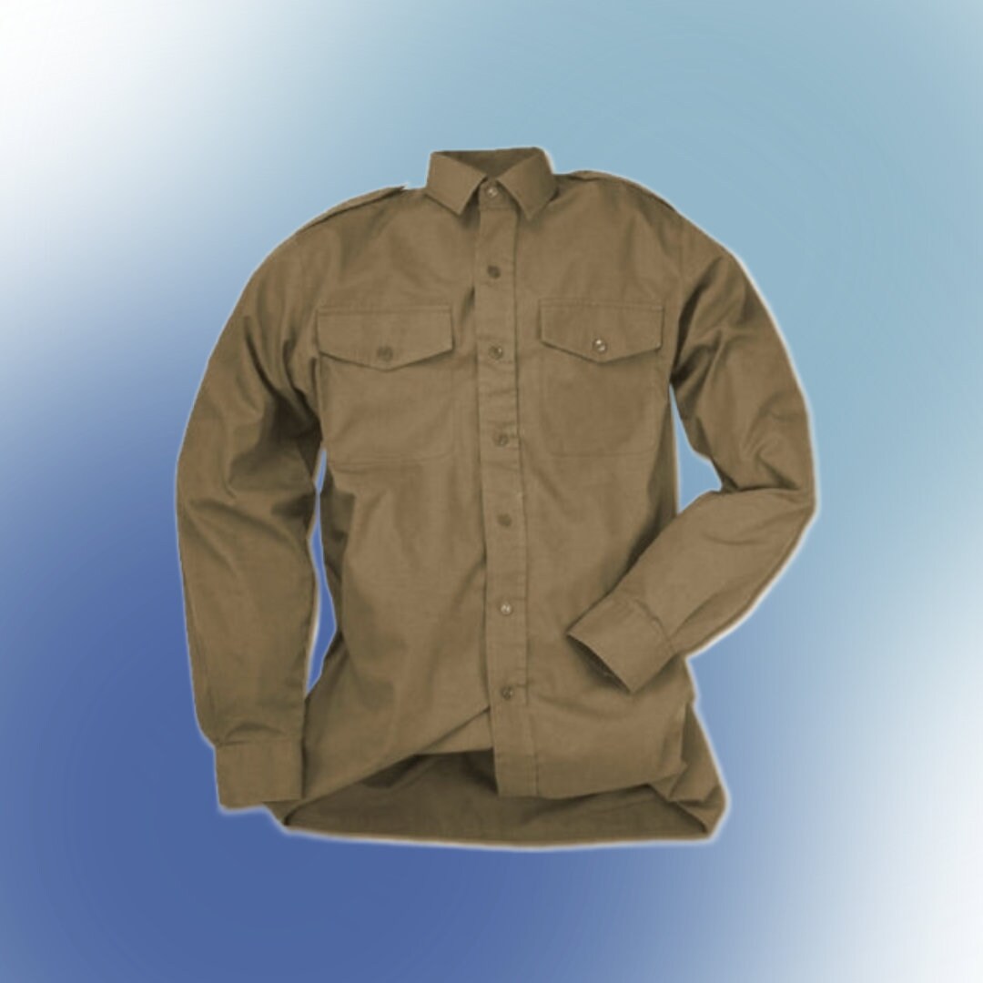 Khaki Long Sleeve British Military Shirt for Women Military - Etsy