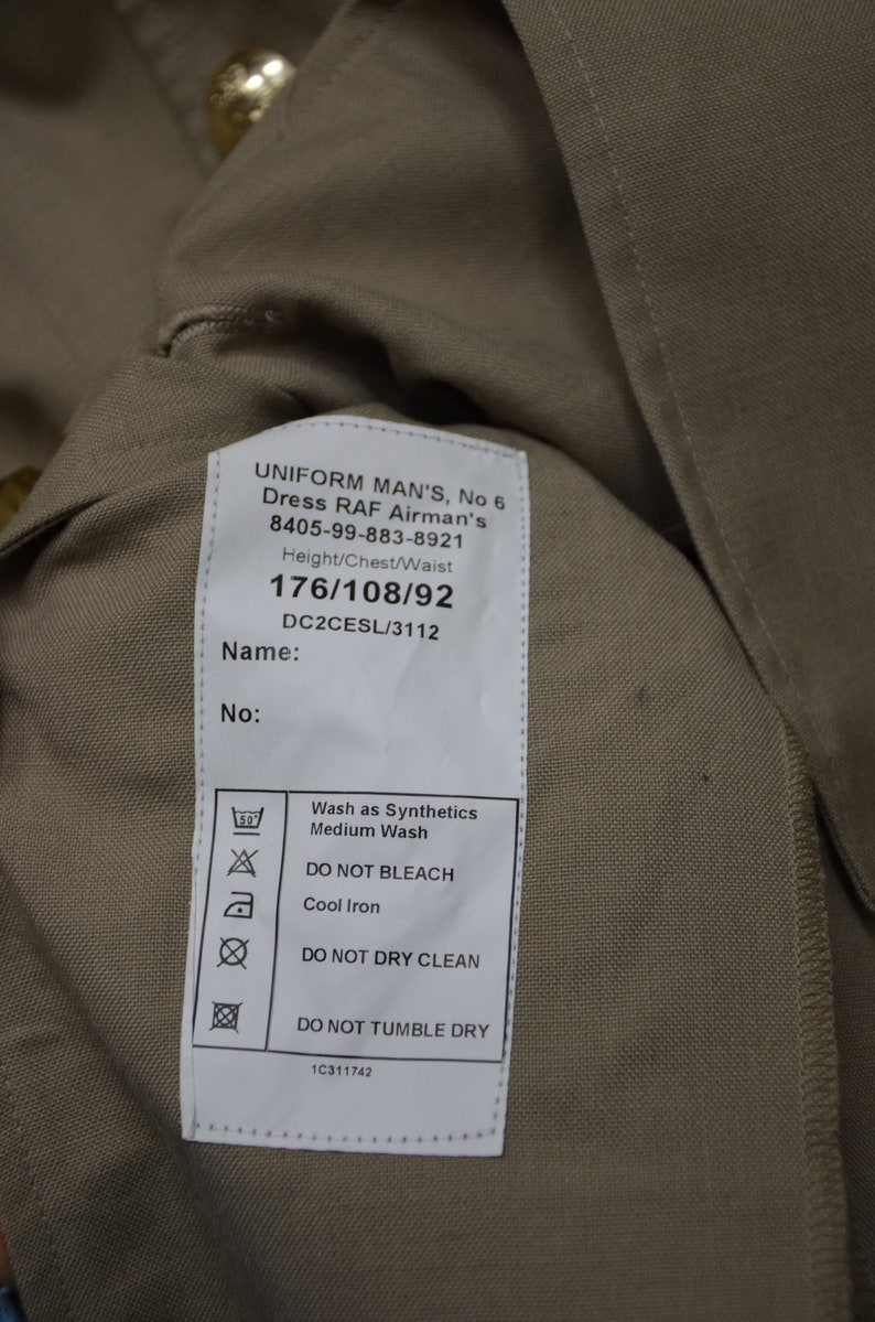 Uniform Man's No. 6 Dress Raf Airman's Royal Air - Etsy