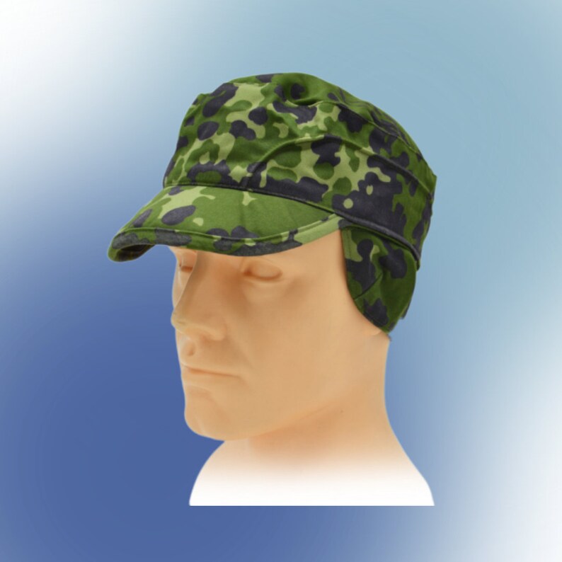 Danish Army Field Cap M84 Camo New Ear Cover Military - Etsy
