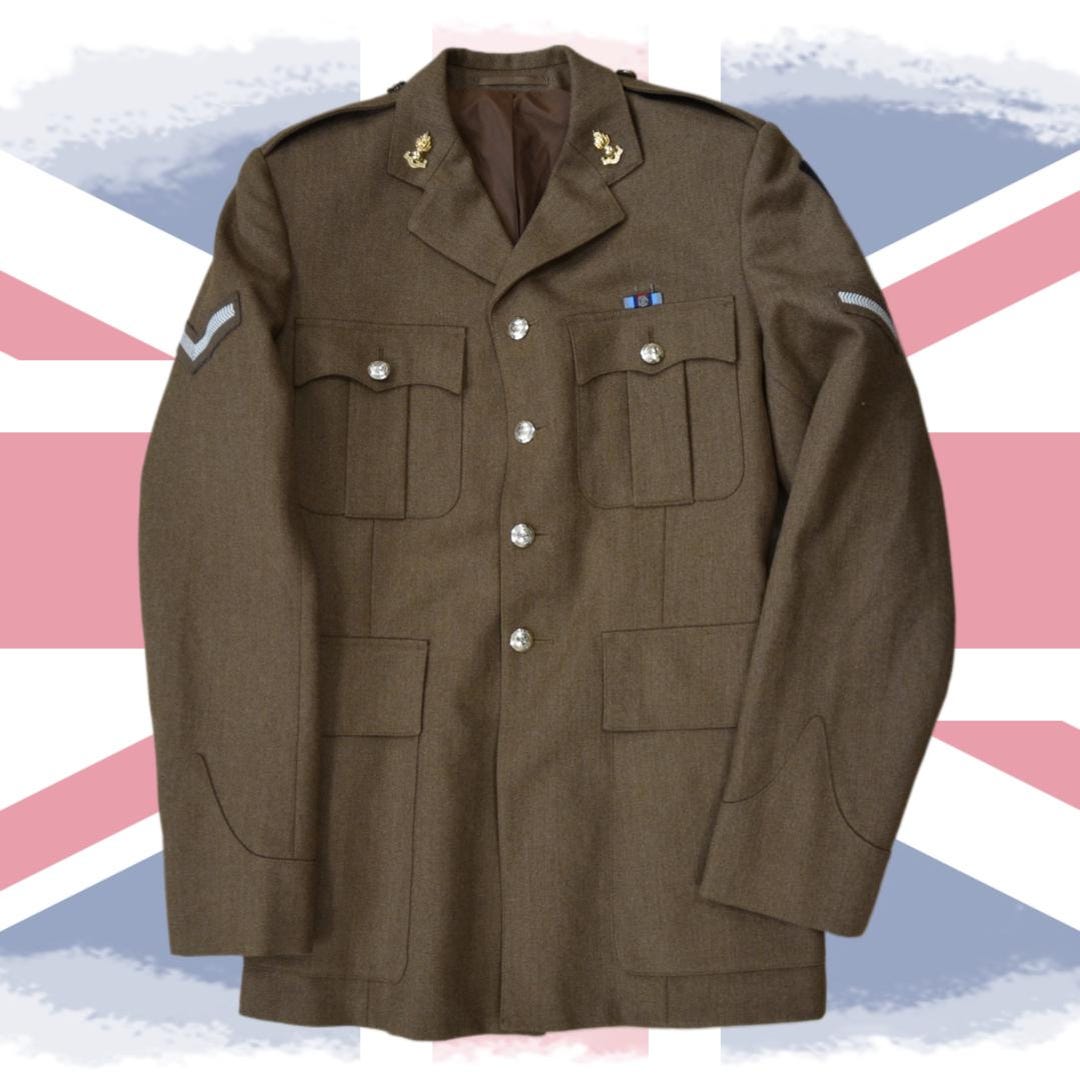 Vintage British Uniform, Military Jacket No. 2 With Rank of Lance Corporal, Royal Engineers ...