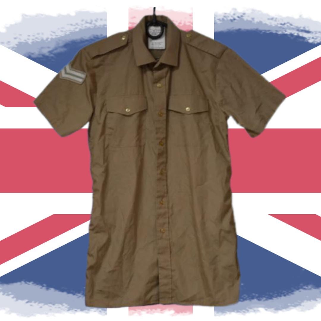 British Khaki Military Shirt, Corporal Military Rank, Military Patch ...