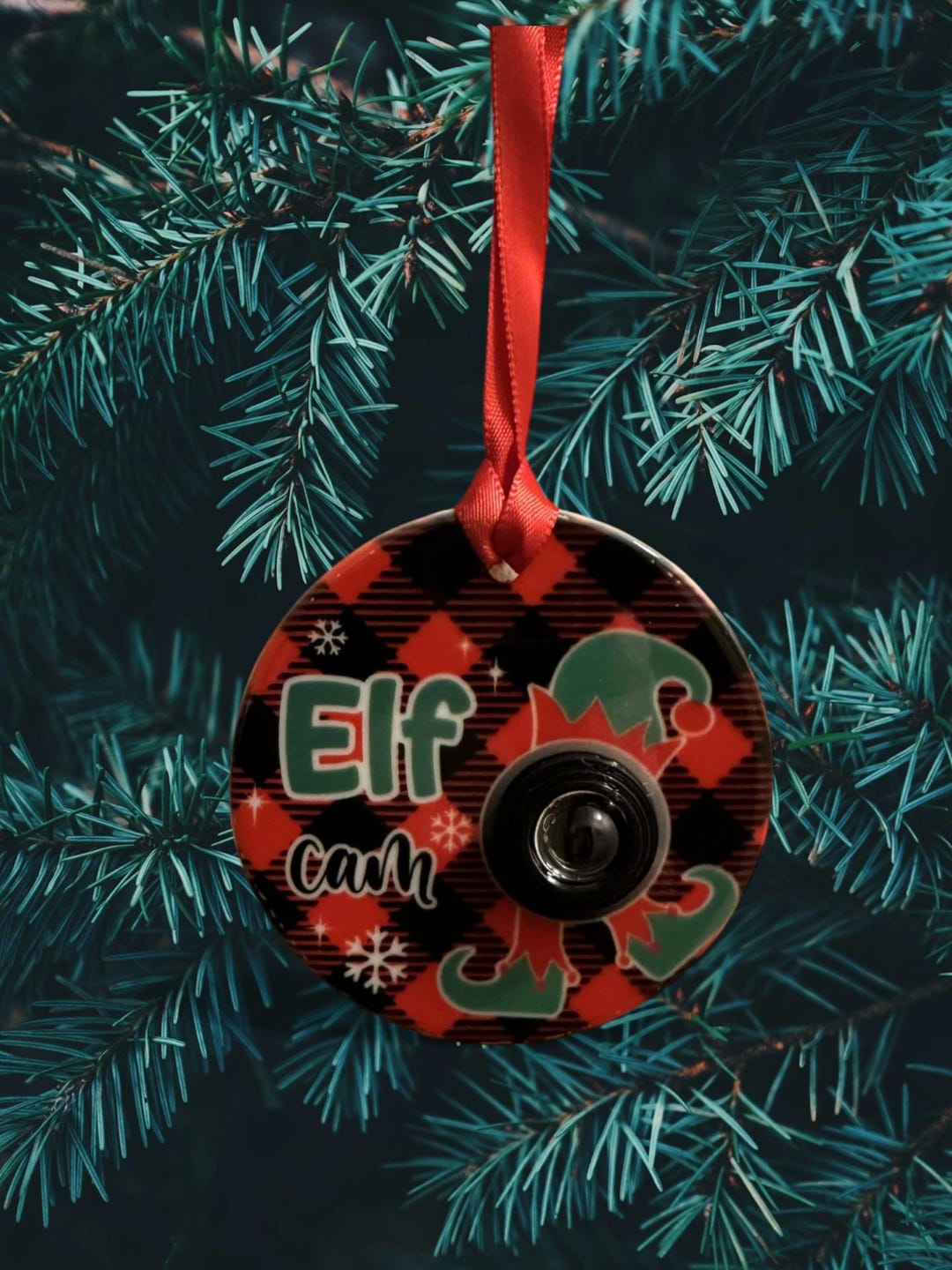 Elf Cam Christmas Ornament With Letter From Santa or Elf - Santa's ...