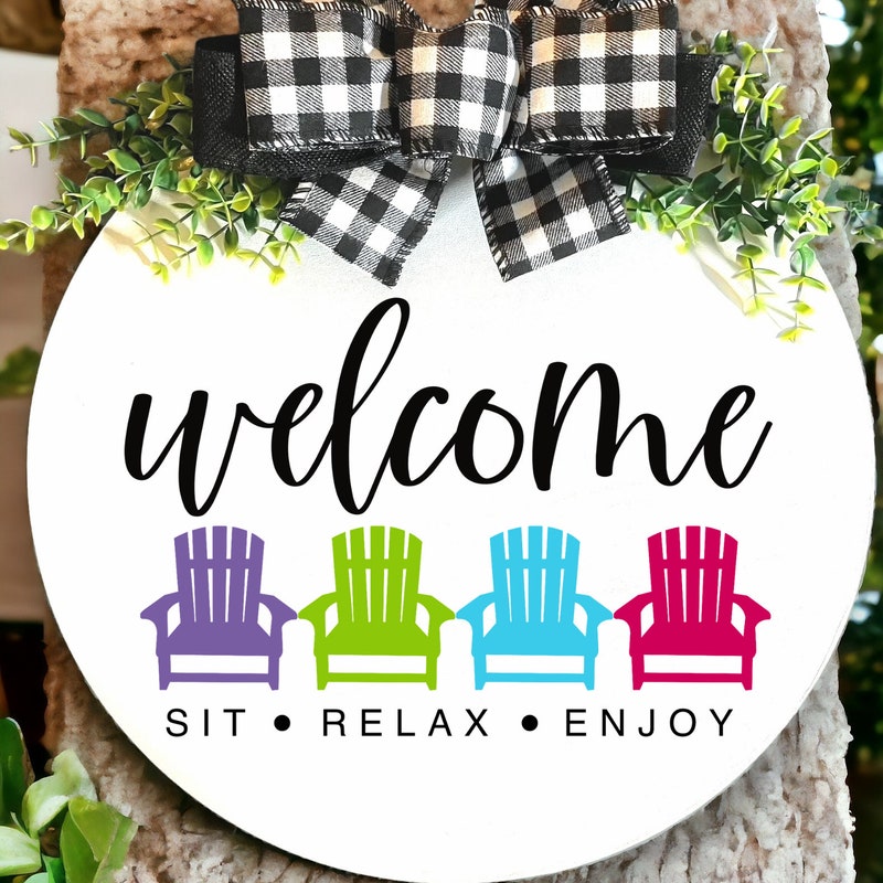 Relax Sign - Etsy