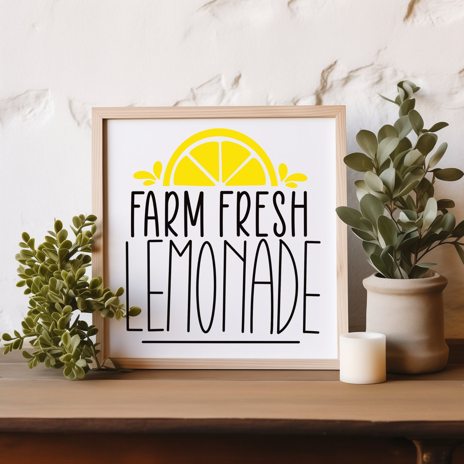 Farm Fresh Lemonade Welcome Sign, Funny Door Hanger, 15 Inch and 18 ...