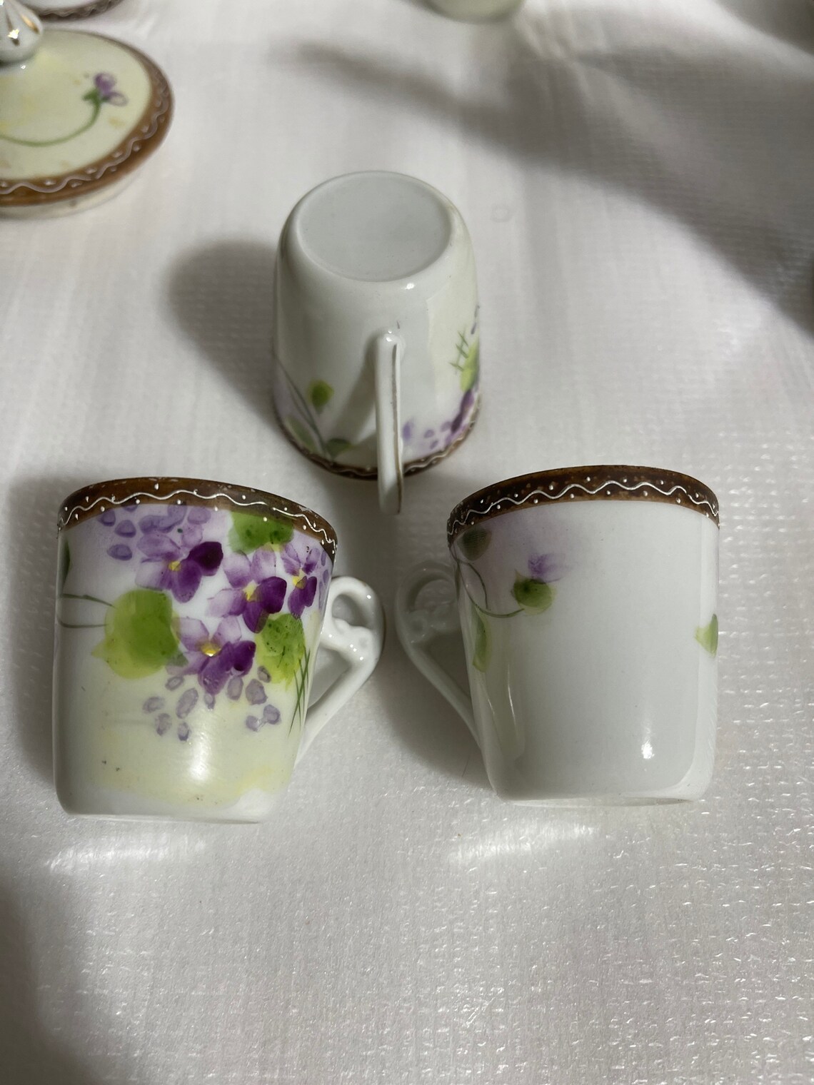Hand-painted Nippon Chocolate Set – 6 Cups, 2 Saucers, Pitcher With Lid ...