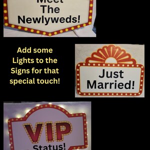 Custom Wedding Reception / Party Entrance Sign, VIP Bottle Service Sign ...