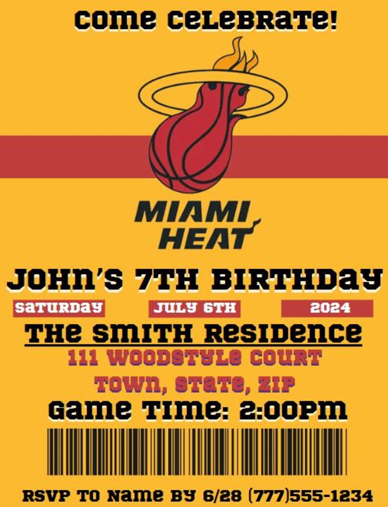 NBA Themed Birthday Party Invitations Score Big on Fun - Etsy