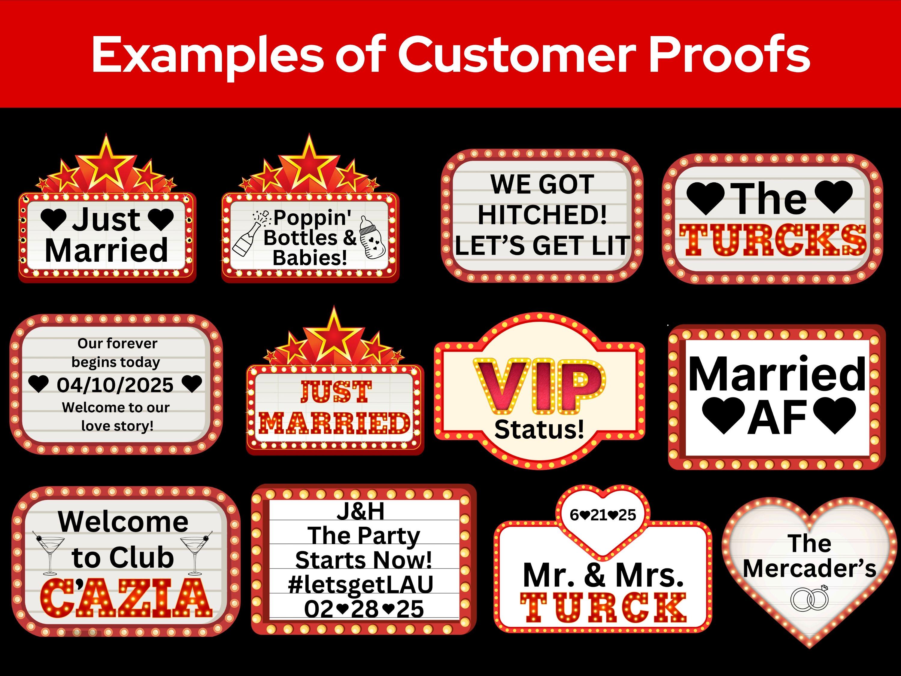 Custom Wedding Reception / Party Entrance Sign, VIP Bottle Service Sign ...