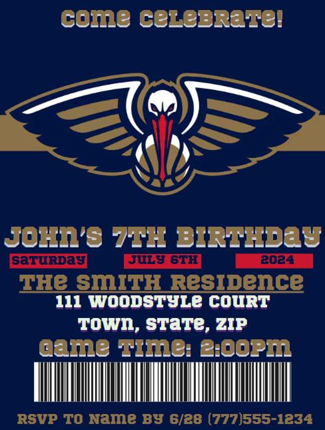 NBA Themed Birthday Party Invitations Score Big on Fun - Etsy