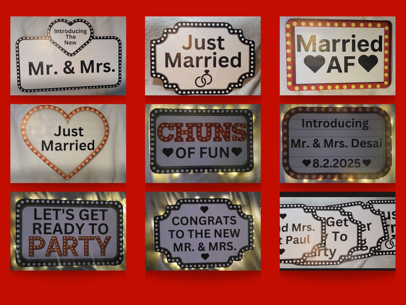 Custom Wedding Reception / Party Entrance Sign, VIP Bottle Service Sign ...