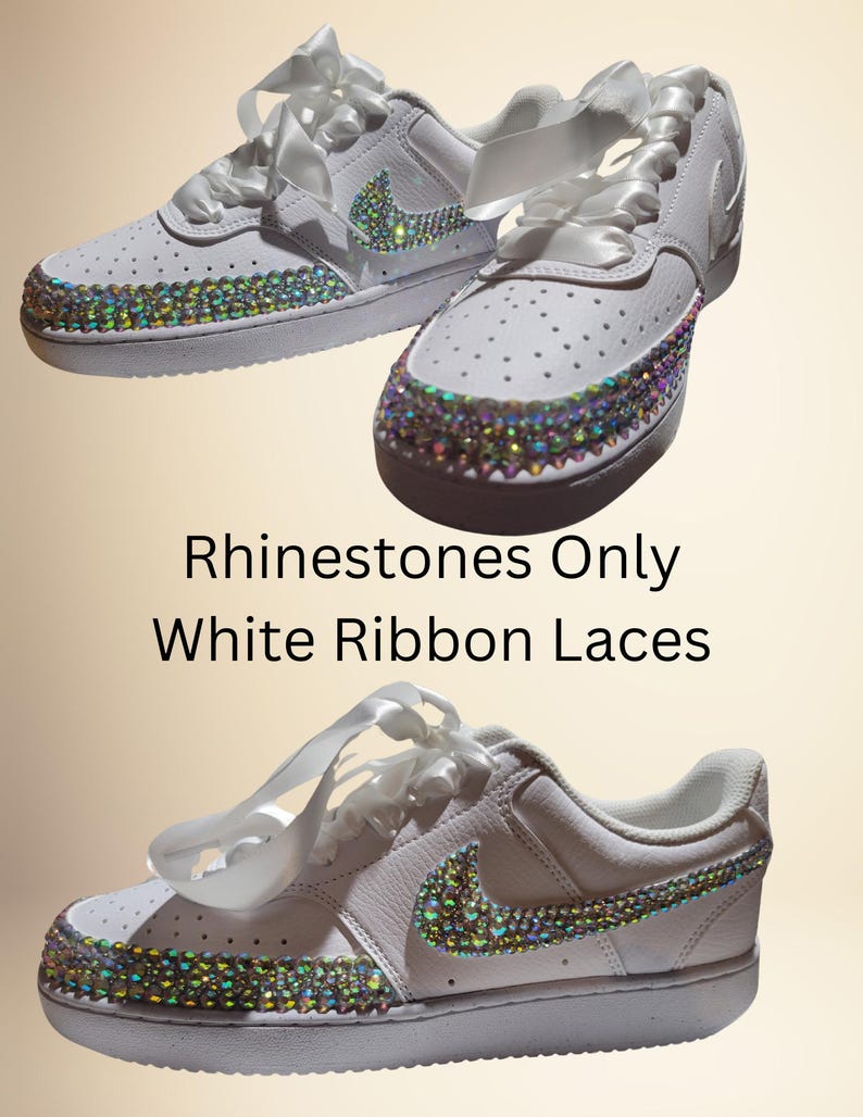 Rhinestone Custom Bling NIKE Sneakers - Etsy