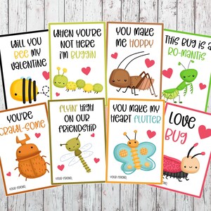 Cute Bugs Kids Valentines, School Valentine, Classroom Valentines ...