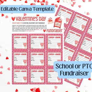 Valentine's Day Candy Gram School Daycare Fundraiser PTA - Etsy
