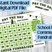 Pay the Day Cheer Team Fundraiser Cash Calendar School PTO Fundraiser ...