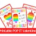 POP IT Valentines for Kids, School Valentines, Class Valentines ...
