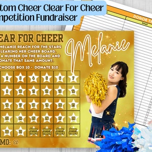 Clear the Board Cheer Custom Photo Fundraiser | Pick A Date to Donate ...