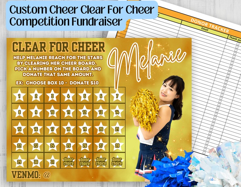 Clear the Board Cheer Custom Photo Fundraiser Pick A Date to Donate ...