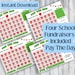 Pay the Day School Teacher Classroom PTO Fundraiser Cash Calendar ...